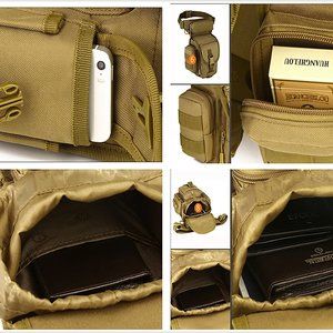 Bags | Tactical Drop Leg Bag Military Fanny Tool Thigh Pack Molle Panel ...
